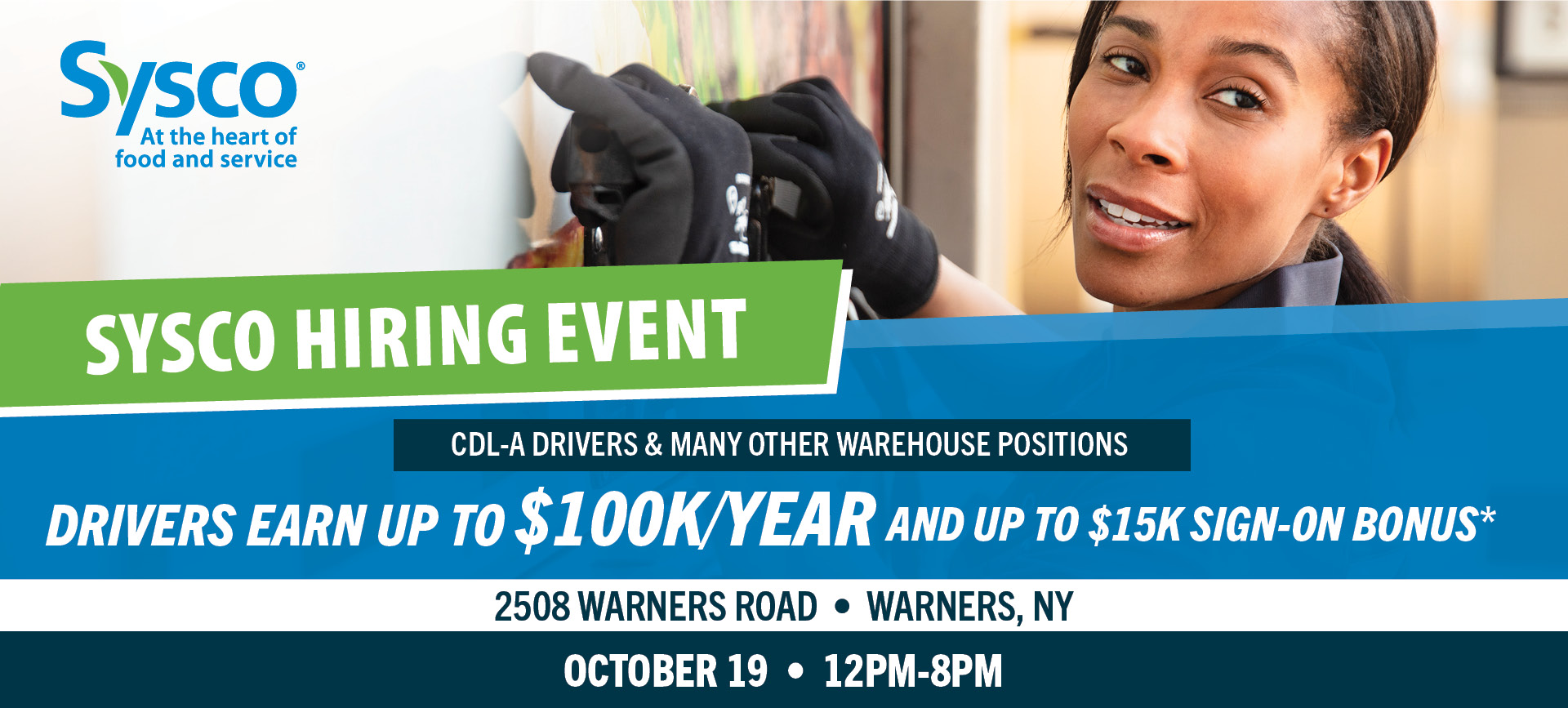 Sysco Syracuse Hiring Event - Oct. 18, 2022