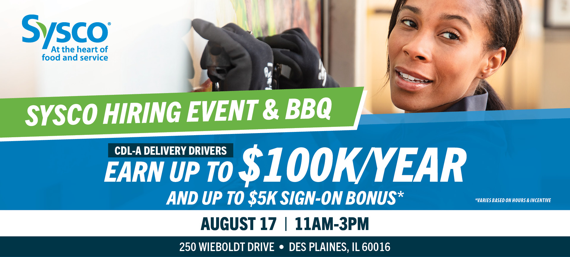 Sysco Chicago Hiring Events - August 17, 2022