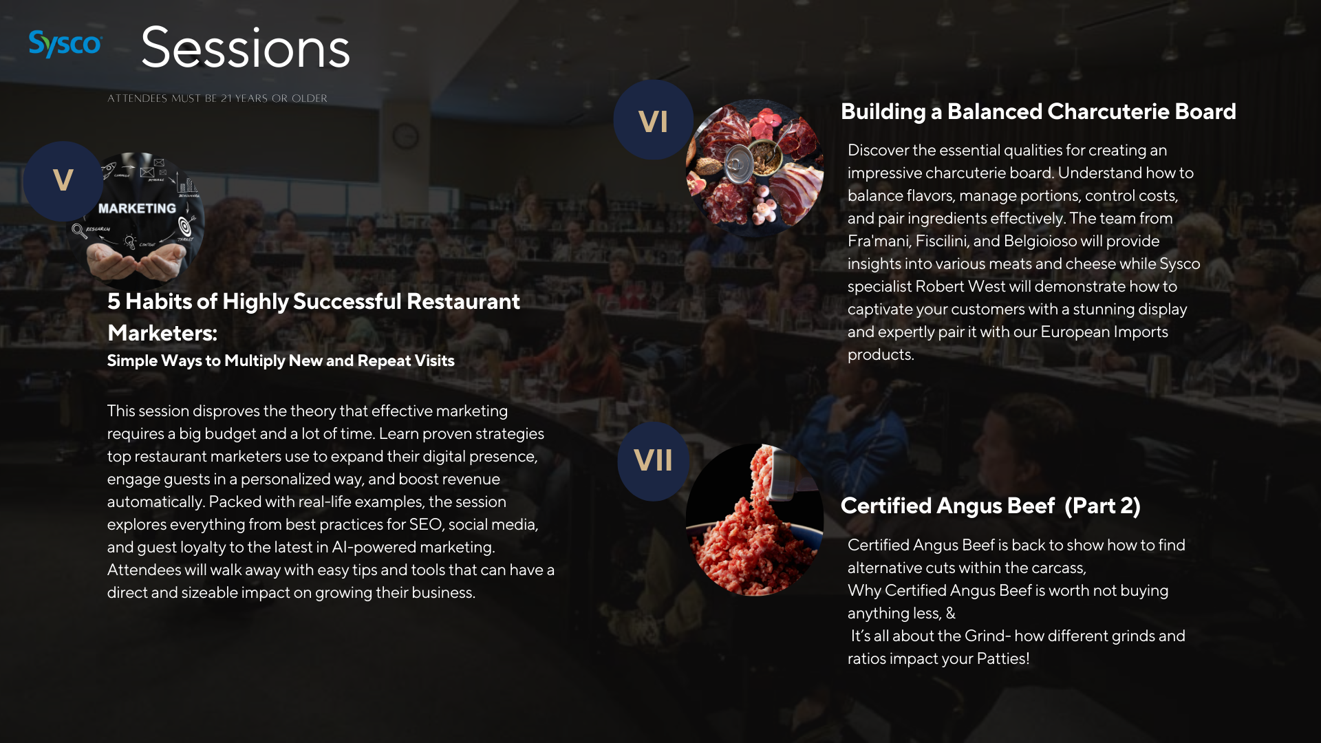 Sysco Culinary Experience - Napa, May 7 & 8 (21+YRS only)